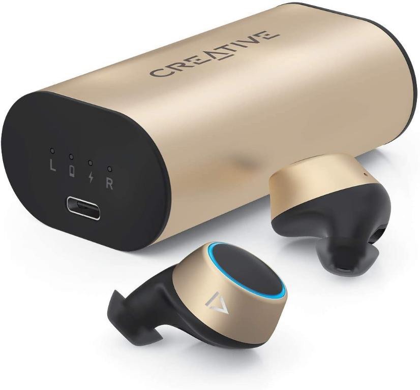 creative outlier gold wireless earbuds, Audio, Earphones on Carousell