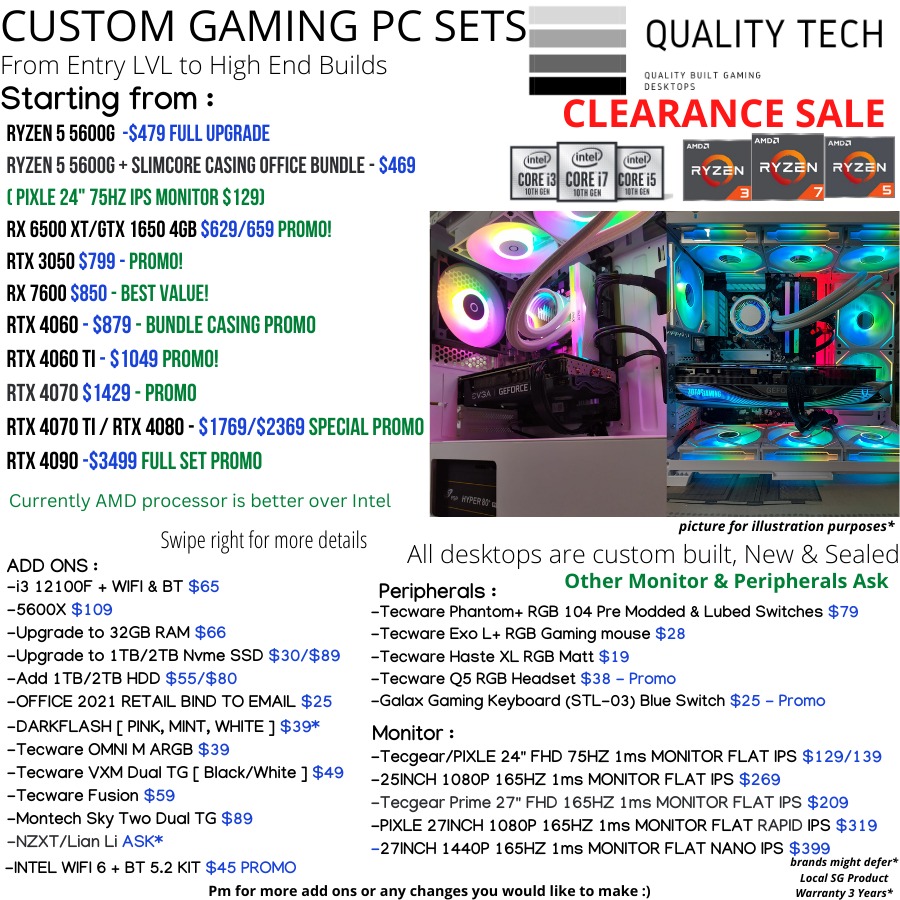 Custom Gaming PC , Custom Desktop, Workstation - Intel, Ryzen, GTX, RTX ...