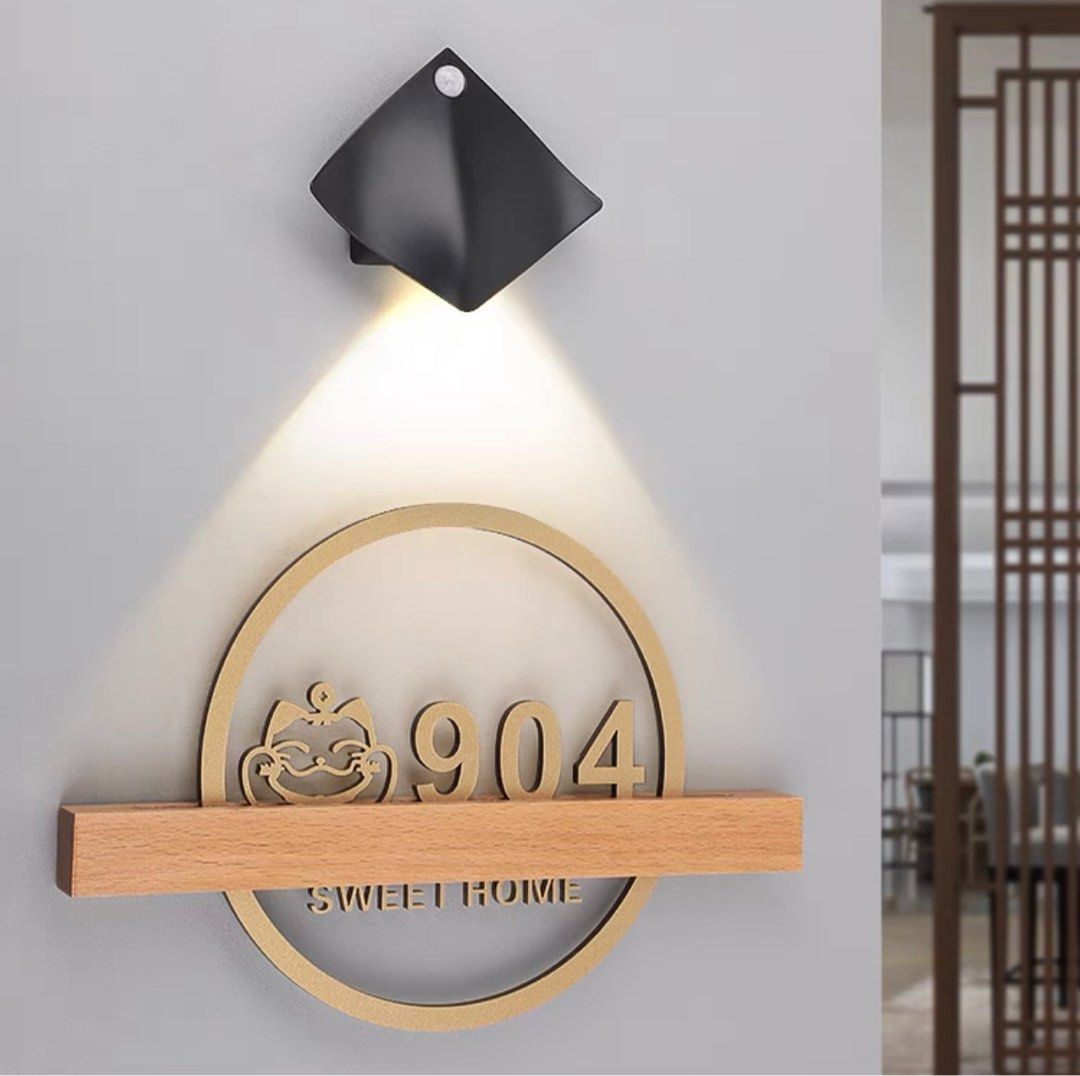 Custom made personalised unit number plate / door sign /House number ...