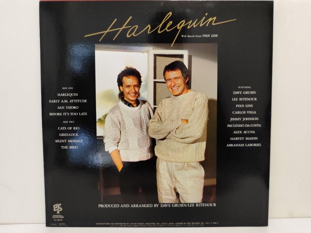 Dave Grusin / Lee Ritenour - Harlequin (Japan pressing, virgin vinyl), Hobbies & Toys, Music ...