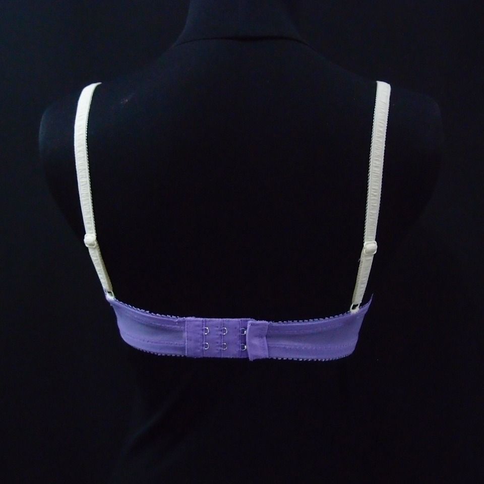 DC704 SIZE 32C PURPLLE CUP BRA KAWAT MIX BROKAT PAKAIAN DALAM WANITA ...