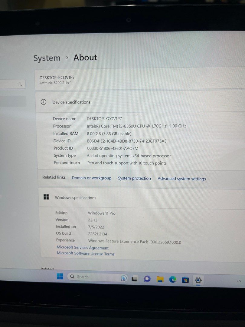 Dell Latitude 5290 2in1 Laptops with Detachable keyboard, Computers ...