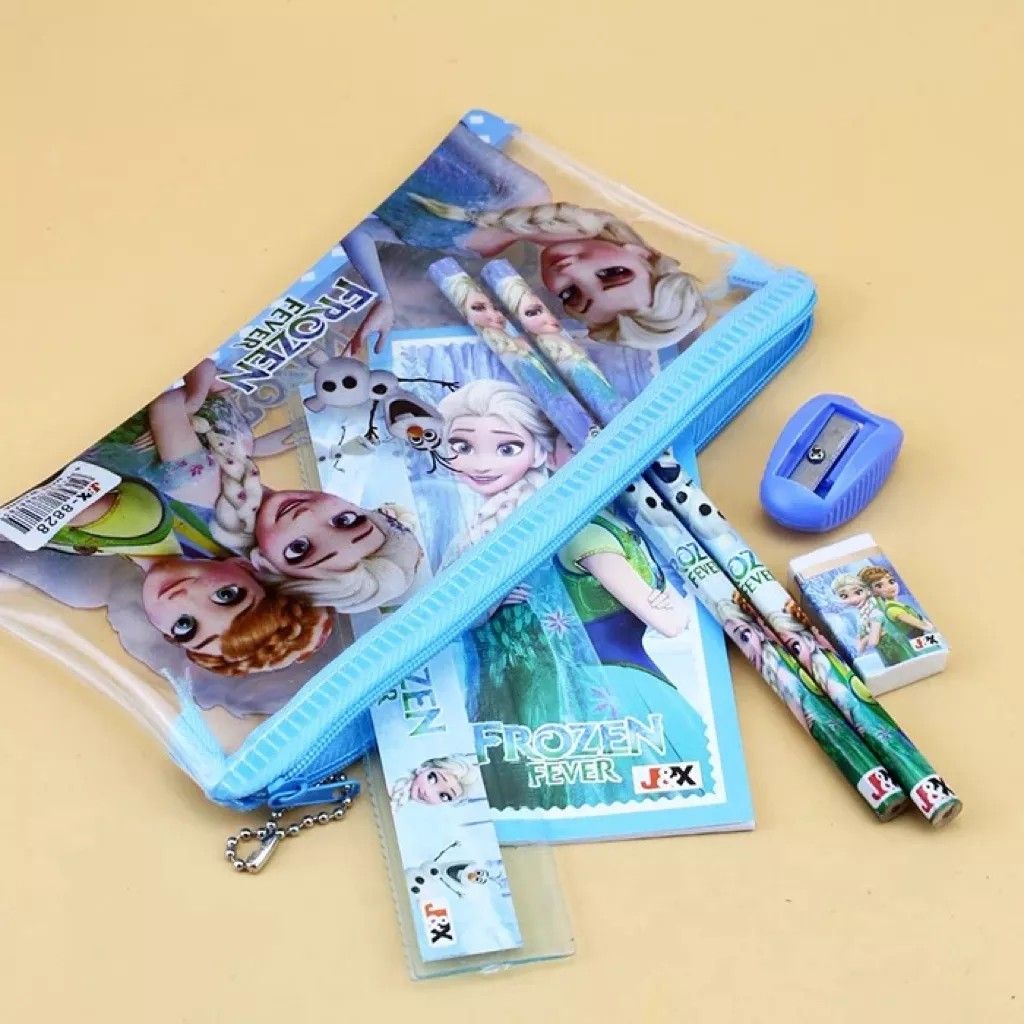 Disney Frozen stationary set back to school pencil case princess pencil ...