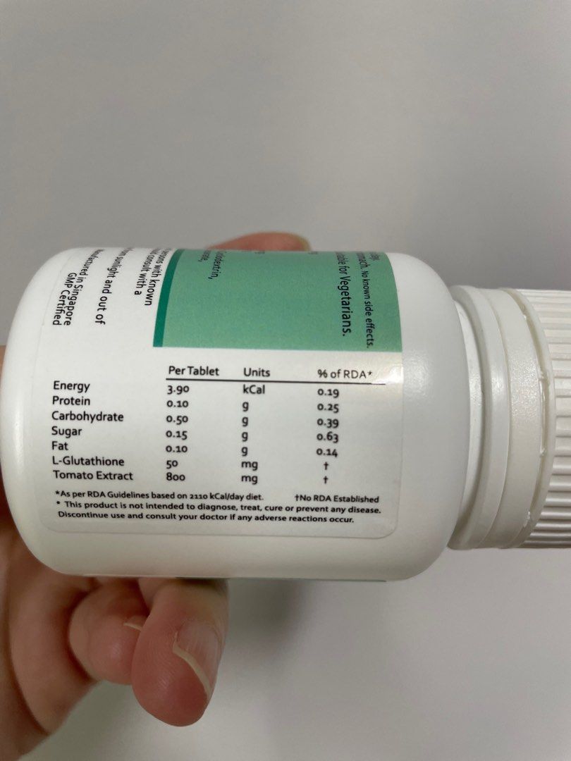 Dr Shibui Radiant White Tomato Tablets, Health & Nutrition, Health ...