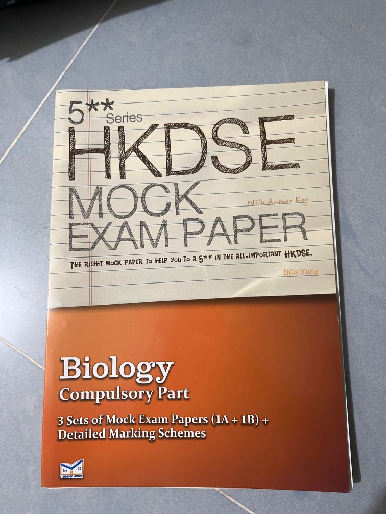 全新DSE biology mock paper 連答案, 興趣及遊戲, 書本 & 文具, 書本及雜誌 - 補充練習 - Carousell