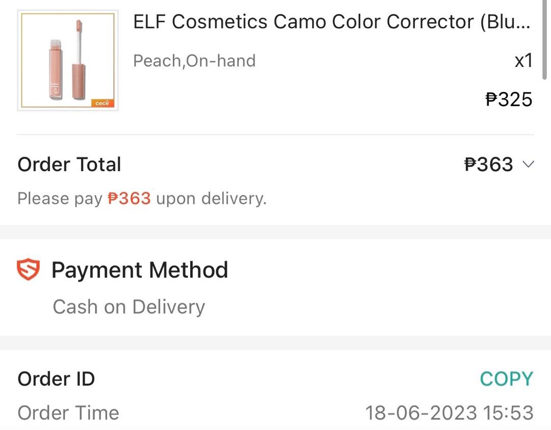 ELF Camo Color Corrector Concealer - Peach on Carousell