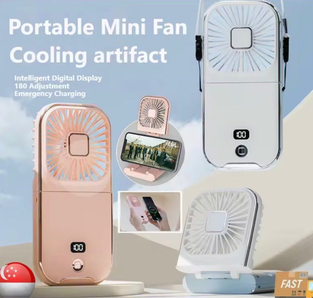 f30 Pro Mini Folding Neck Fan, Mobile Phones & Gadgets, Other Gadgets ...