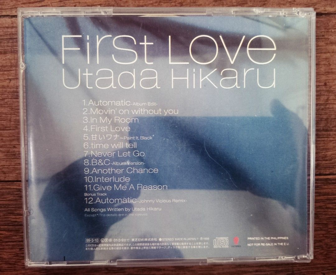 For Sale Utada Hikaru - First Love CD (Plus Freebie), Hobbies & Toys, Music & Media, CDs & DVDs ...