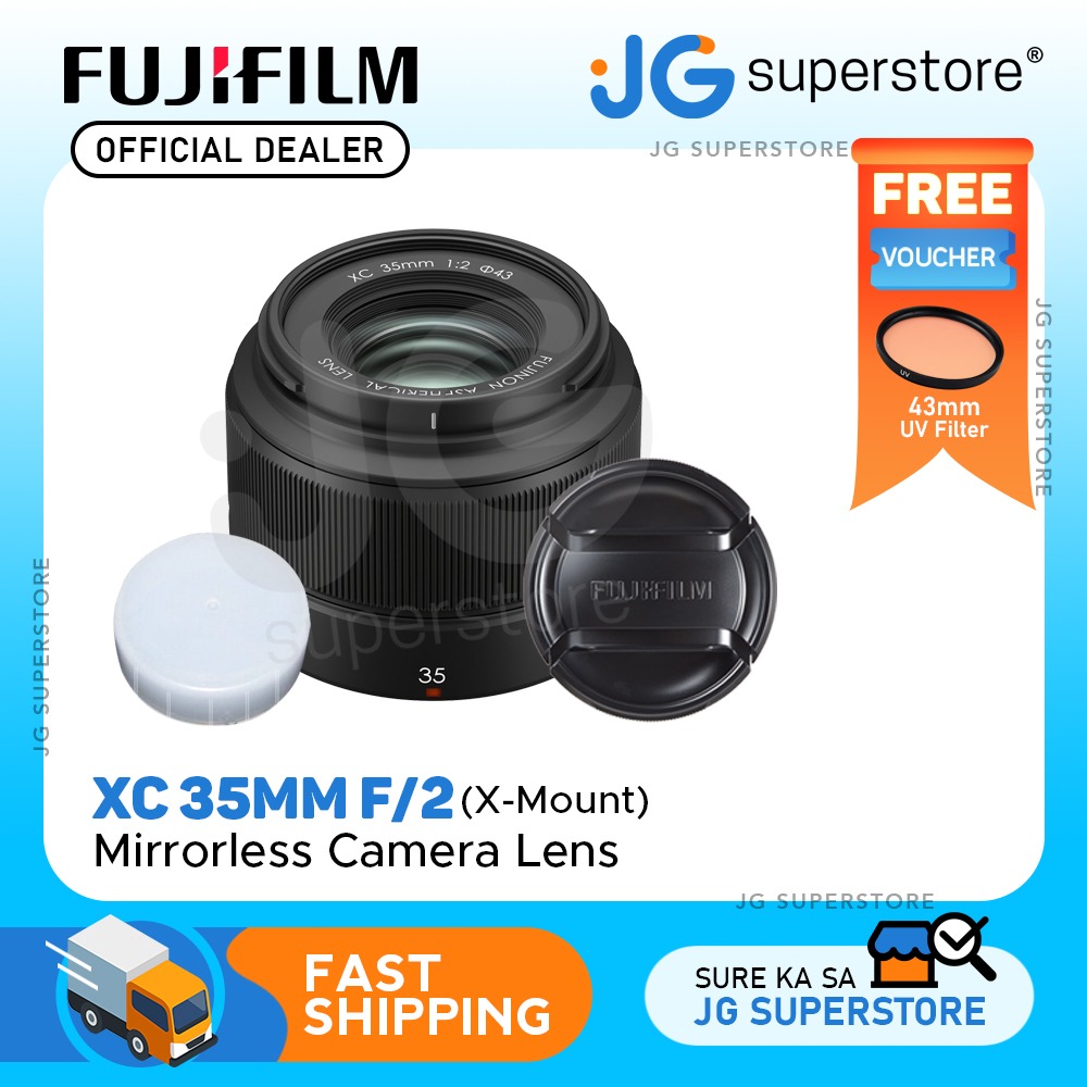 Fujifilm Fujinon XC 35mm f/2 X-Mount Mirrorless Camera Lens | JG ...