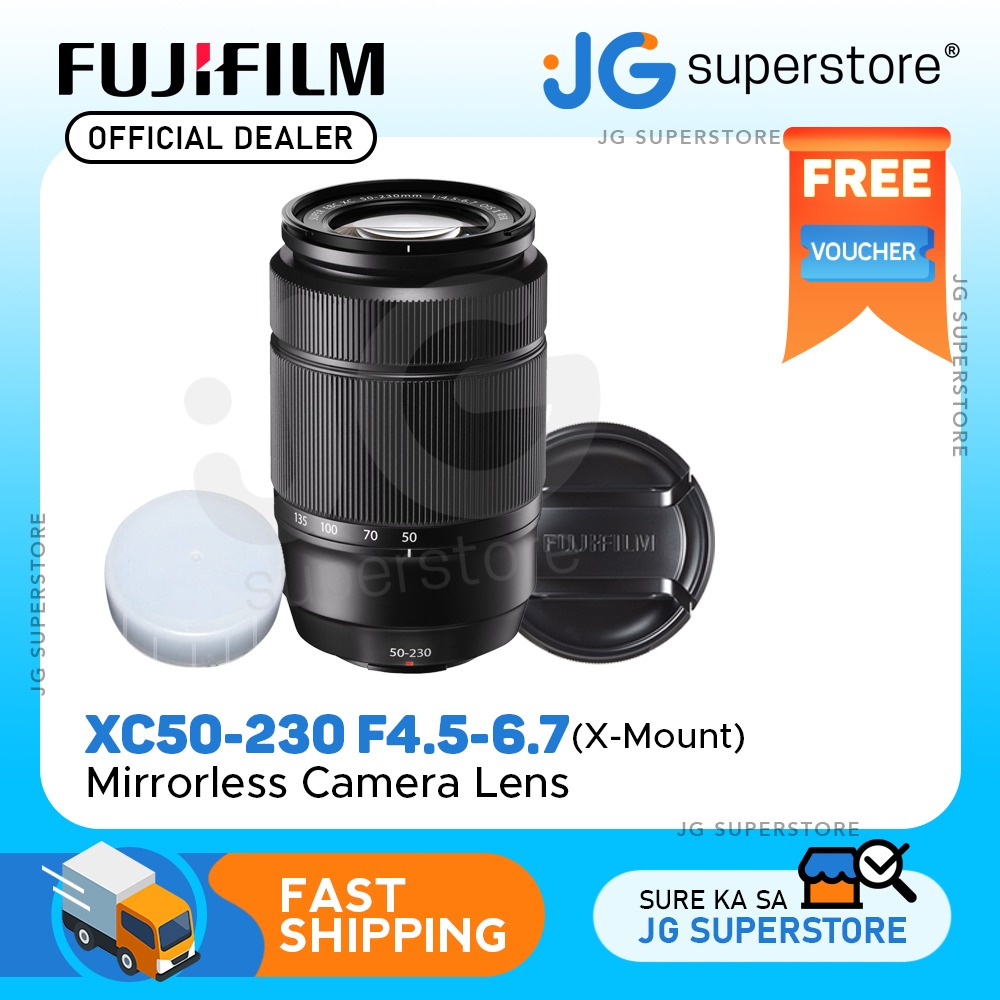 Fujifilm Fujinon XC 50-230mm f/4.5-6.7 OIS II X-Mount Mirrorless Camera Lens (Black) | JG ...