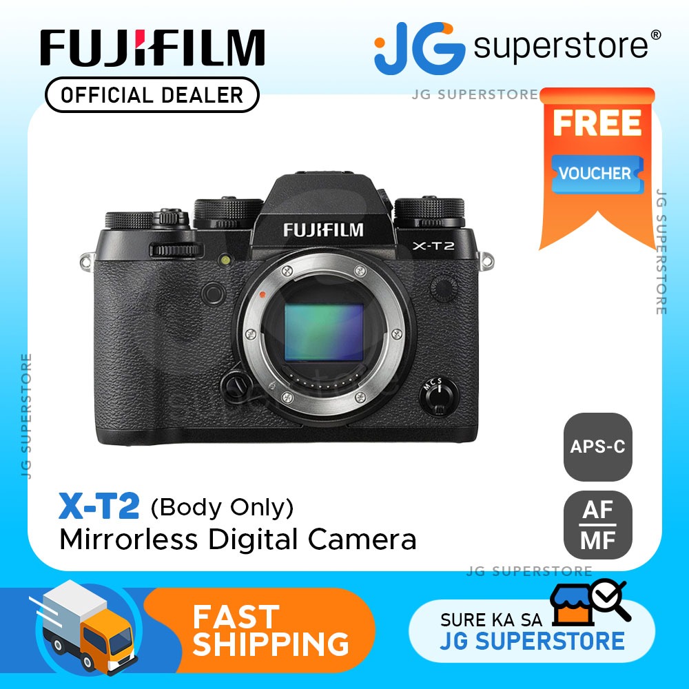 Fujifilm X-T2 Mirrorless Digital Camera (Body Only) with Hand Grip Kit APS-C X-Trans CMOS III ...