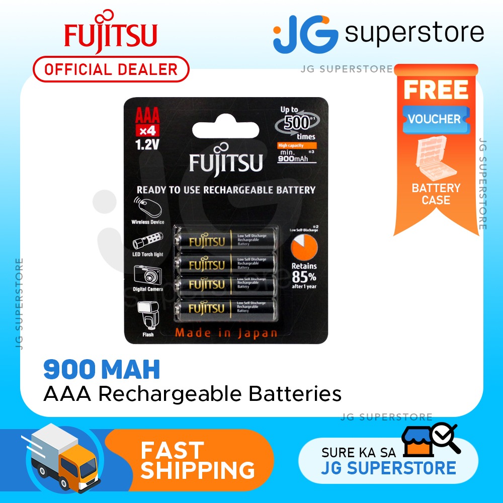 Fujitsu HR-4UTHC 4B 1.2V 900mAh Ready-to-use NiMH Low Self-Discharge ...