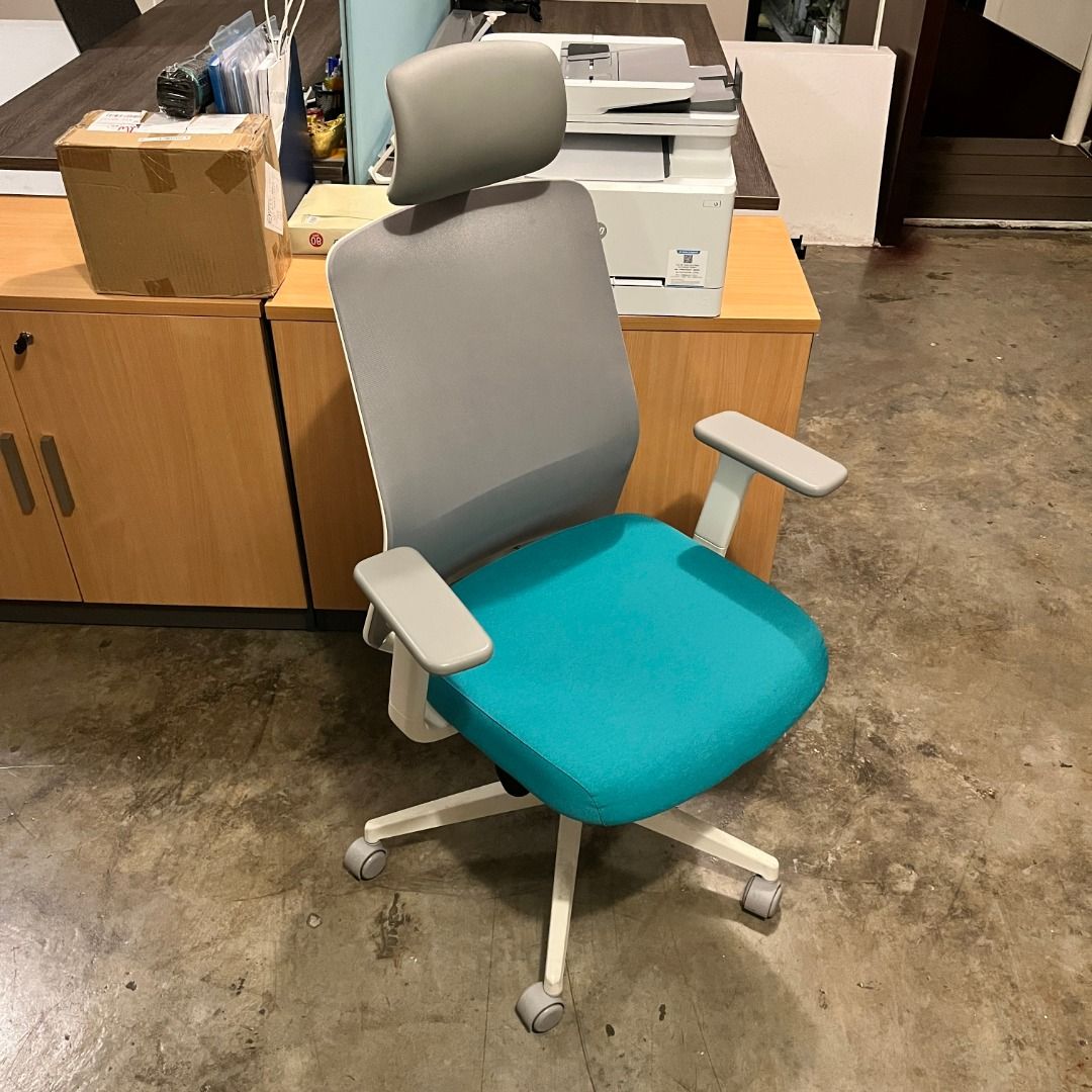 Fursys Office Workspace / Working / Task Mesh Chair with Headrest ...