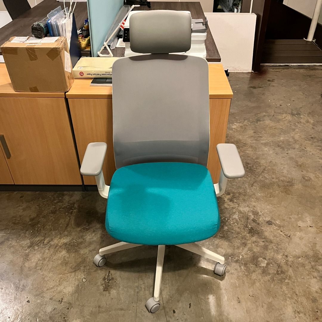 Fursys Office Workspace / Working / Task Mesh Chair with Headrest ...