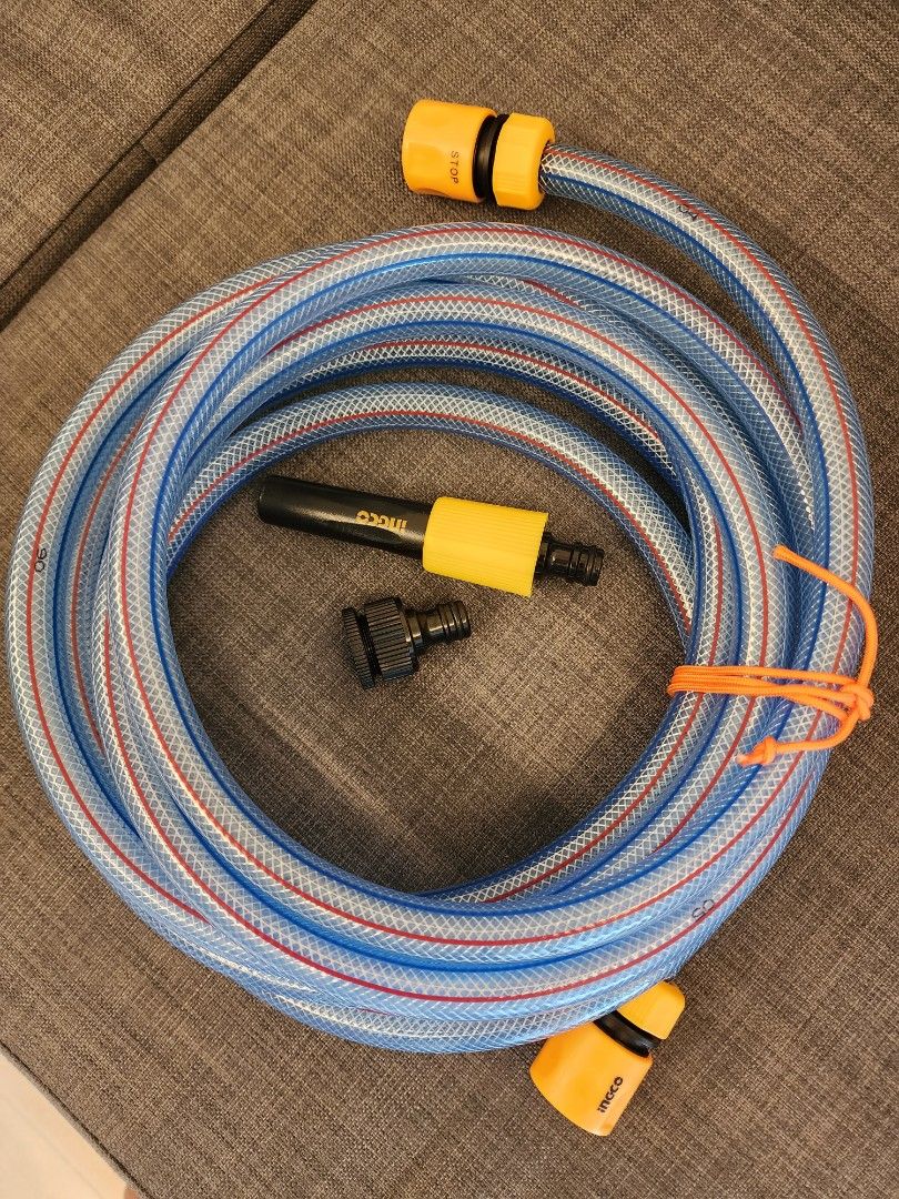 Garden Hose with Connectors & Sprayer, Furniture & Home Living ...