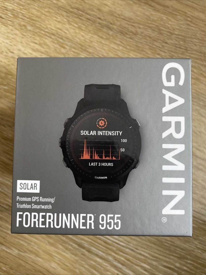 Garmin Forerunner 955 Black Solar Premium Running Smartwatch, Mobile ...