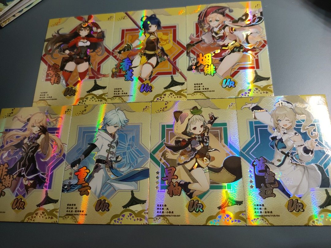Genshin Impact Character Card Collection, Hobbies & Toys, Memorabilia ...