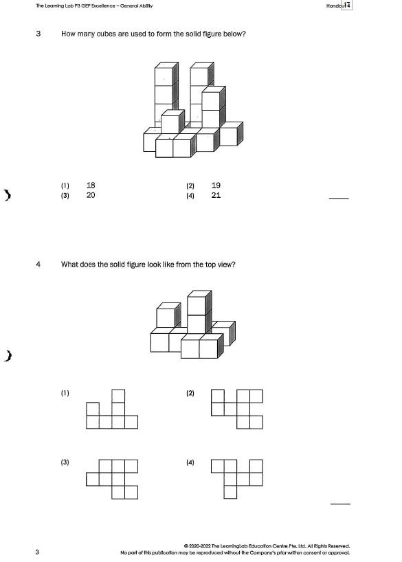 GEP P1 P2 P3 P5 P6 GEP Screening and selection test Prep English Math ...