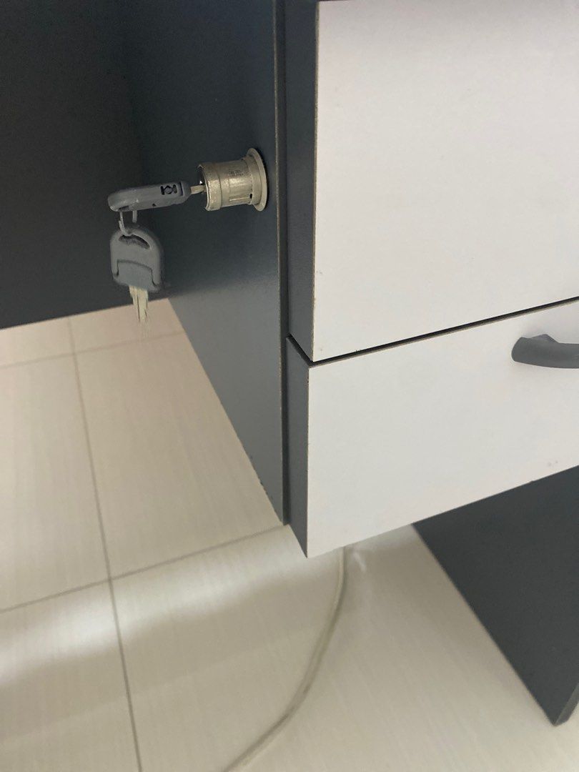 Grey Study Table, Furniture & Home Living, Furniture, Tables & Sets on ...