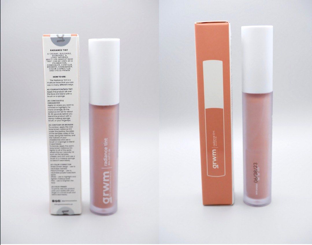 GRWM Cosmetics Radiance Tint Volume 5 in Cool Peach, Beauty & Personal ...