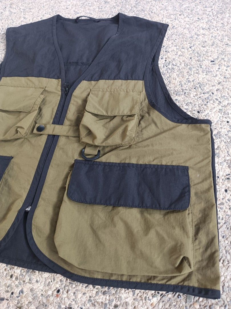 GU Japanese Multi-Pocket Vest on Carousell
