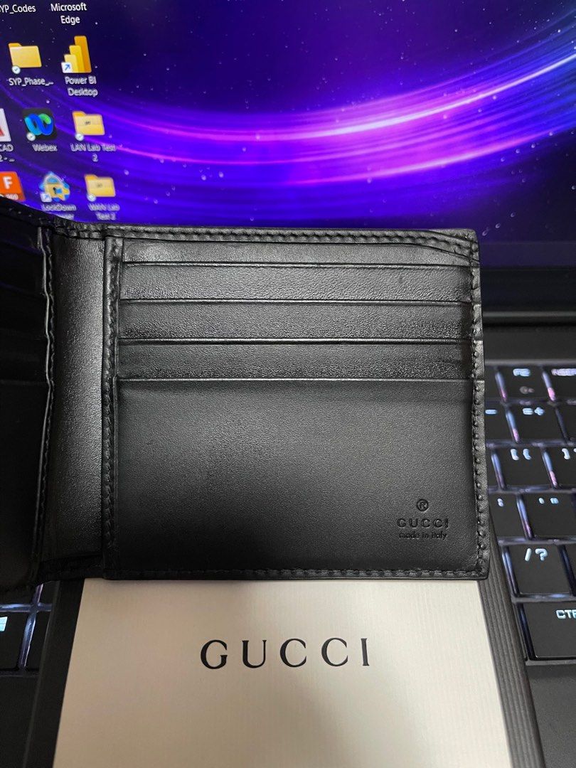 Gucci GG Supreme Tiger Print Wallet, Men's Fashion, Watches ...