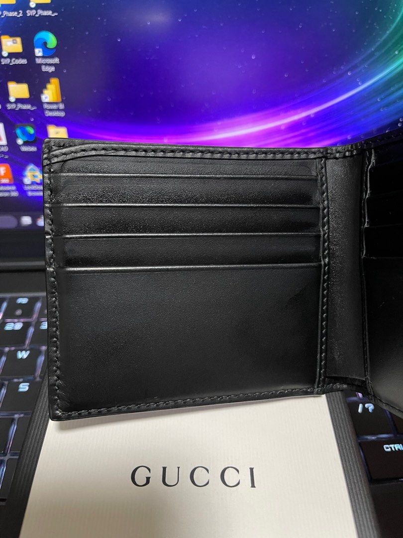 Gucci GG Supreme Tiger Print Wallet, Men's Fashion, Watches ...