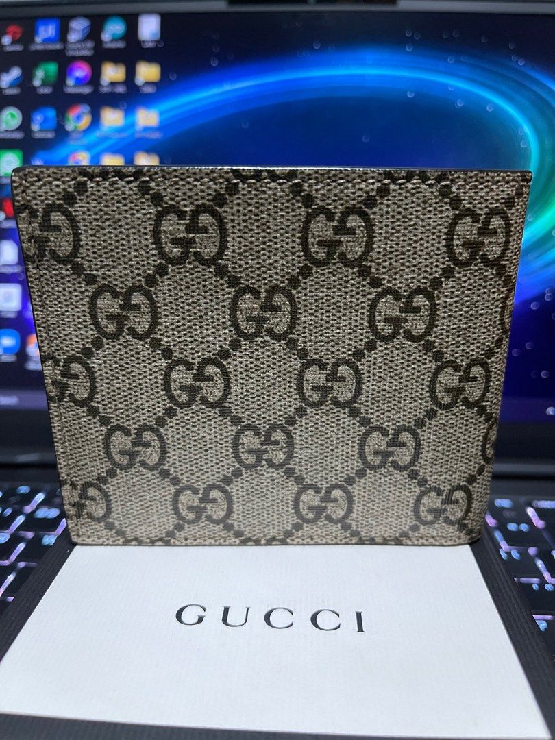 Gucci GG Supreme Tiger Print Wallet, Men's Fashion, Watches ...