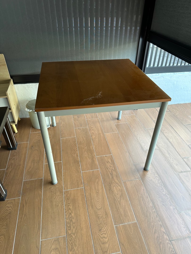 Height Adjustable Square Table, Furniture & Home Living, Furniture ...