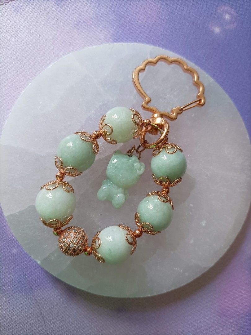 Hello Kitty Jade Bag Charm, Women's Fashion, Watches & Accessories ...