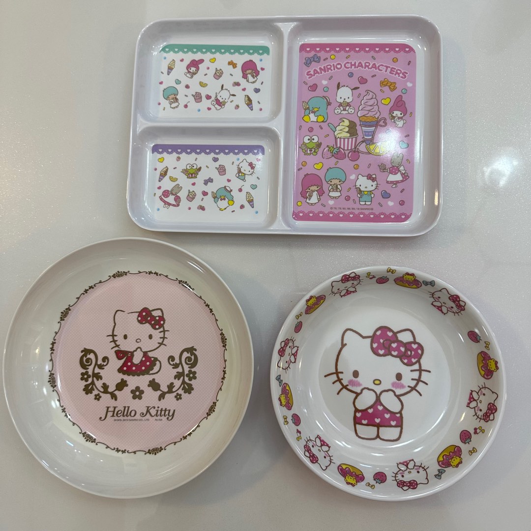 Hello Kitty Plates, Furniture & Home Living, Kitchenware & Tableware ...
