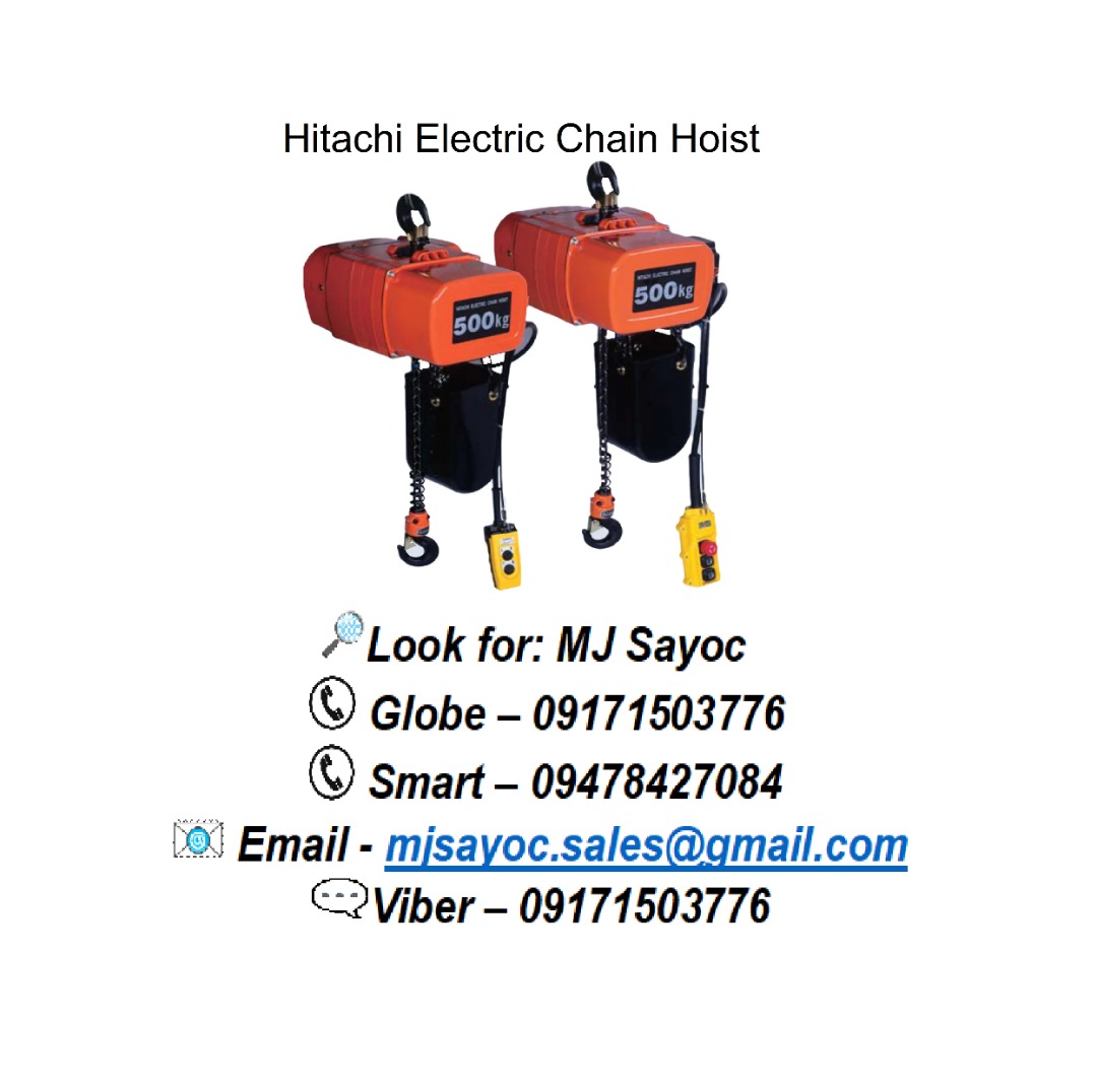Hitachi Electric Chain Hoist, Commercial & Industrial, Construction ...