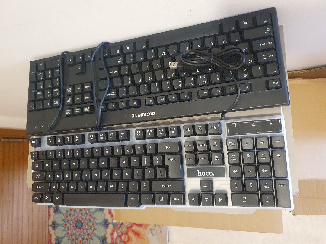 Gigabyte and Hoco keyboard and mouse, Computers & Tech, Parts ...