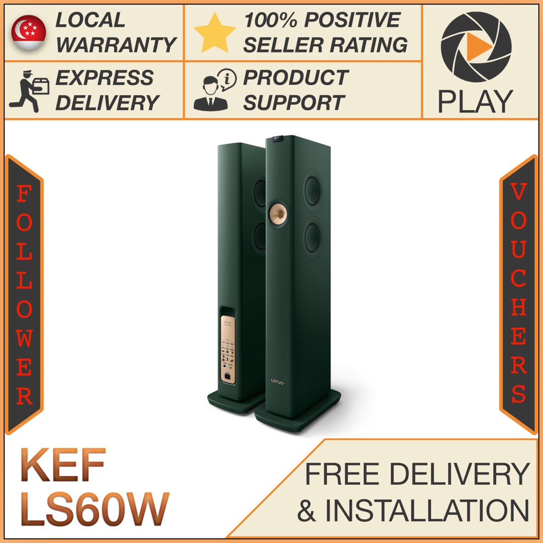 *Home Demo* KEF LS60 Wireless HiFi Speakers Lotus Edition LS60W (FOC installation), Audio ...