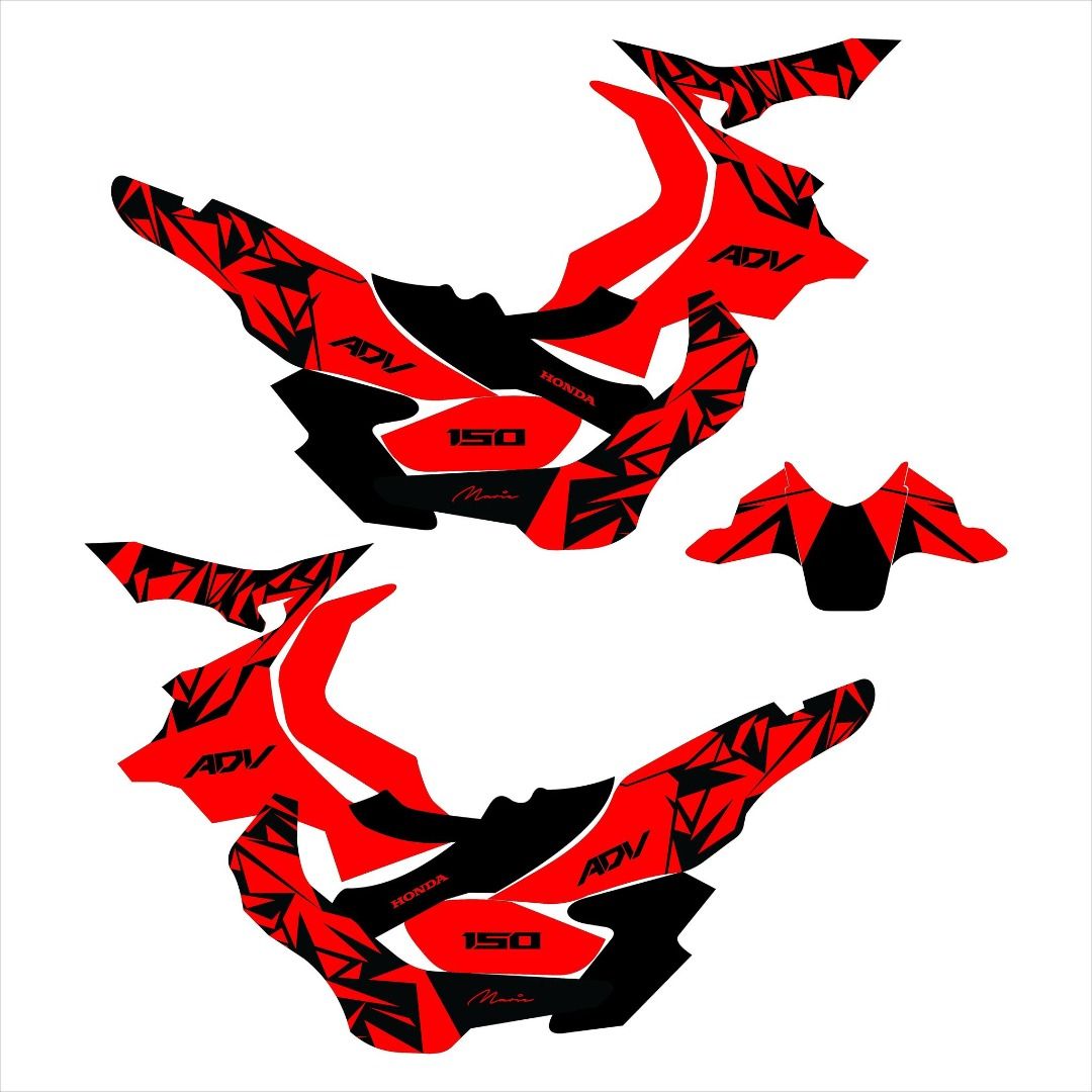 Honda ADV 150 Decals Sticker, Car Parts & Accessories, Emblem, Sticker ...