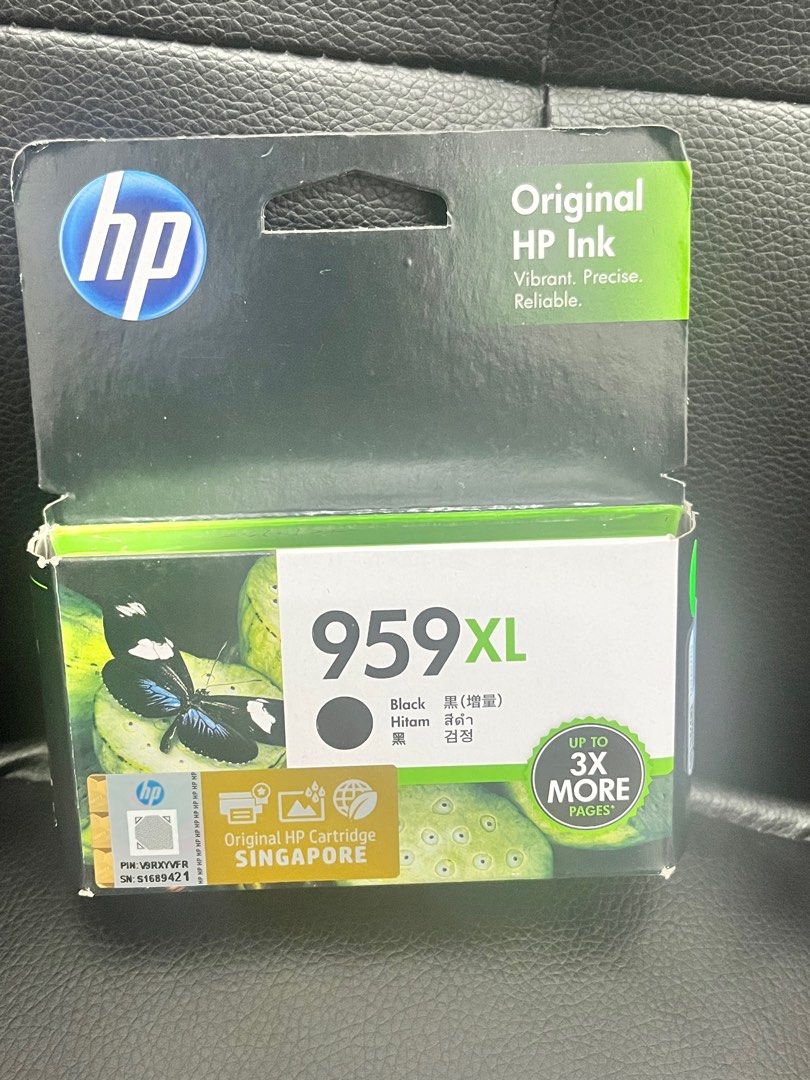 HP 959XL black ink cartridge, Computers & Tech, Printers, Scanners ...