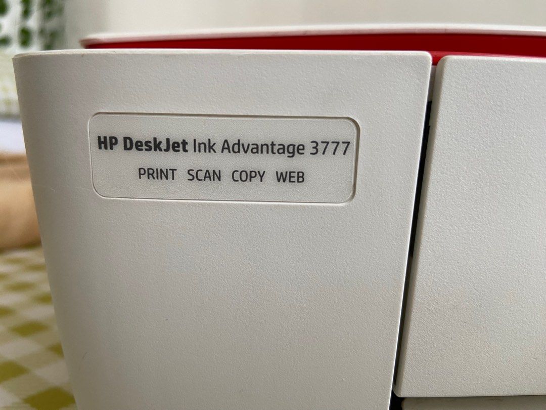 HP DeskJet Ink Advantage 3777 , Computers & Tech, Printers, Scanners ...