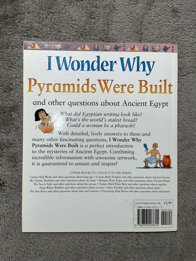 I Wonder Why Pyramids Were Built, Hobbies & Toys, Books & Magazines ...