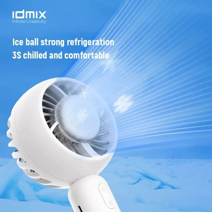 IDMIX Ice Cooling Handheld Fan Super Mini Personal Fan with ...