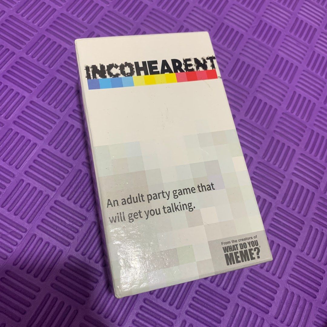Incohearent Party Game, Hobbies & Toys, Toys & Games on Carousell
