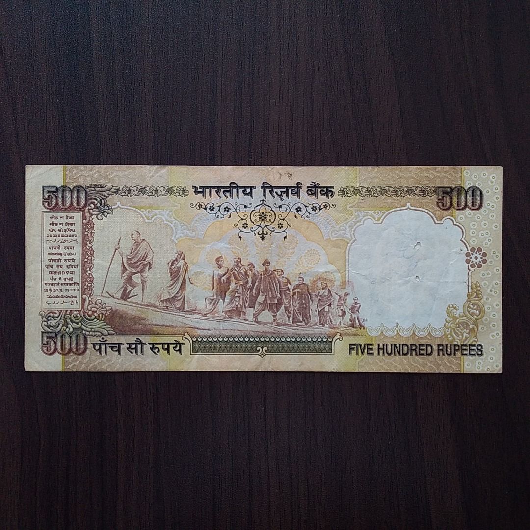 India 500 Rupees (old) banknote, Hobbies & Toys, Memorabilia ...