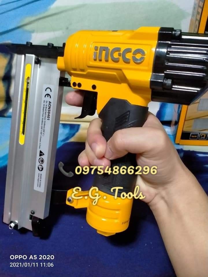 INGCO 2-in-1 Combo Air Brad Nailer (ACN50401), Commercial & Industrial ...