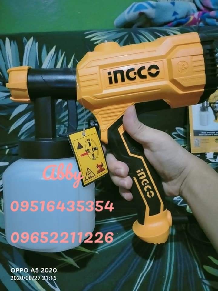 INGCO 450W Spray Gun (SPG3508), Commercial & Industrial, Construction ...
