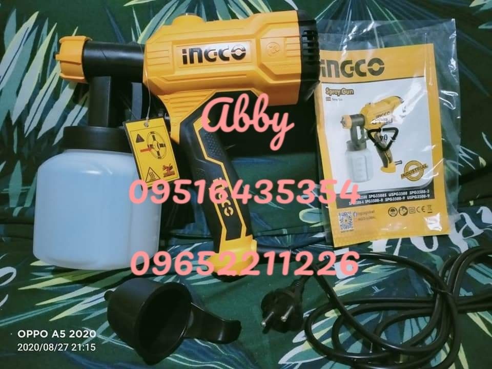 INGCO 450W Spray Gun (SPG3508), Commercial & Industrial, Construction ...