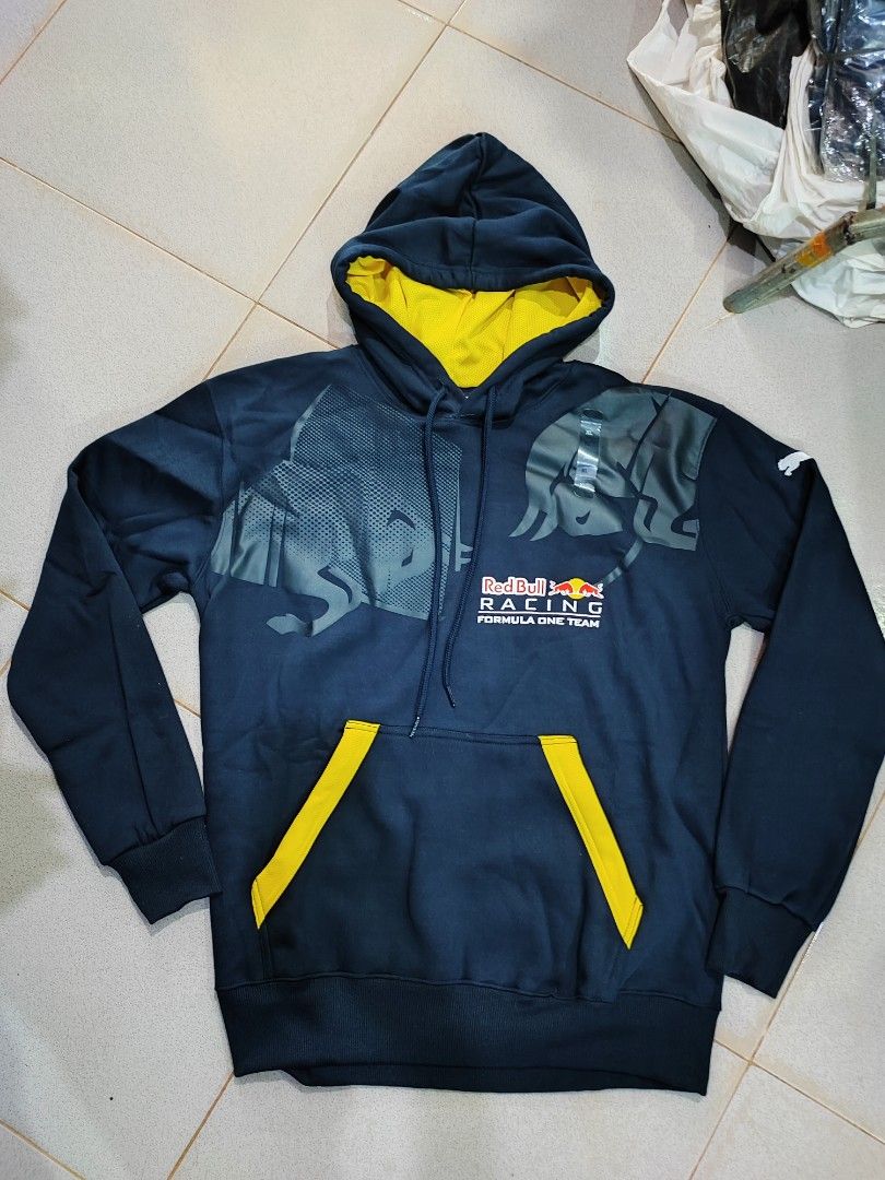 Jaket hoodie hudi PUMA X RED BULL F1, Fesyen Pria, Pakaian , Baju ...