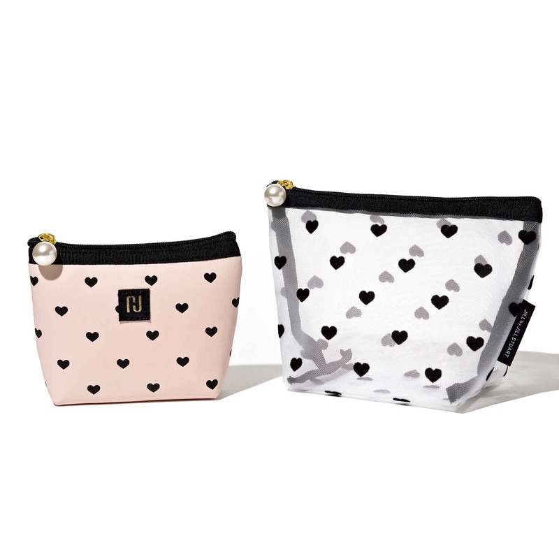 JILL by JILL STUART Heart-patterned Pouch 2-Piece Set | Japan Magazine ...