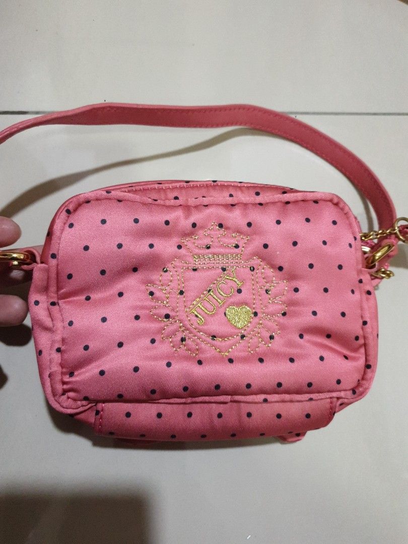 Juicy Couture small hand carry bag, Luxury, Bags & Wallets on Carousell