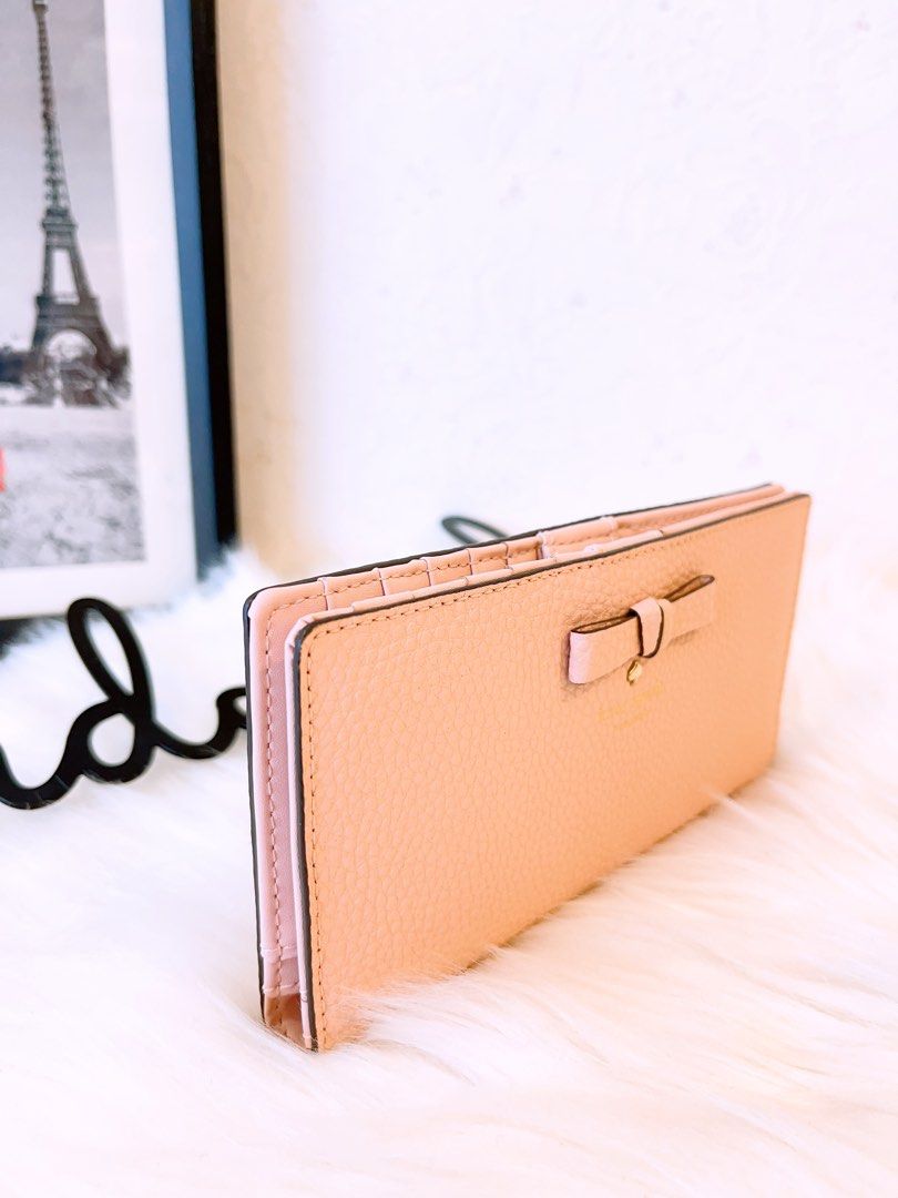 Kate spade leather Long wallet new with defect, Luxury, Bags & Wallets ...