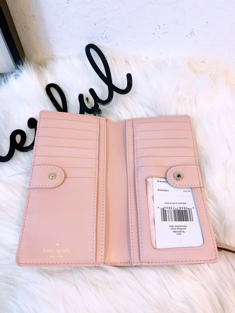 Kate spade leather Long wallet new with defect, Luxury, Bags & Wallets ...
