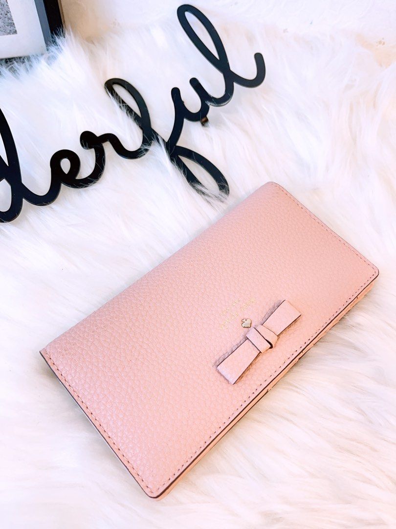 Kate spade leather Long wallet new with defect, Luxury, Bags & Wallets ...